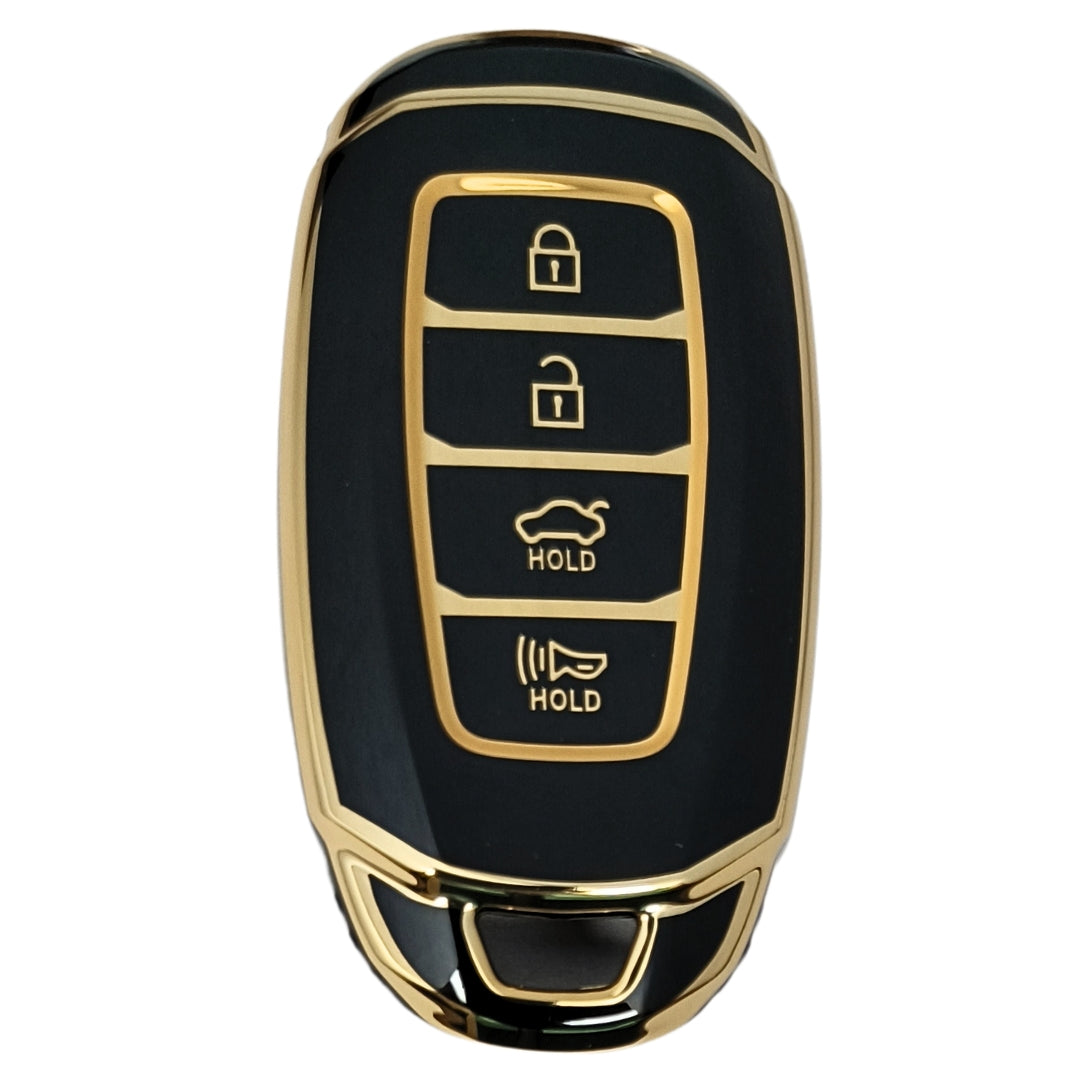 Car Key Cover for Hyundai 4 Button Smart Key Oval Verna. – Keycept