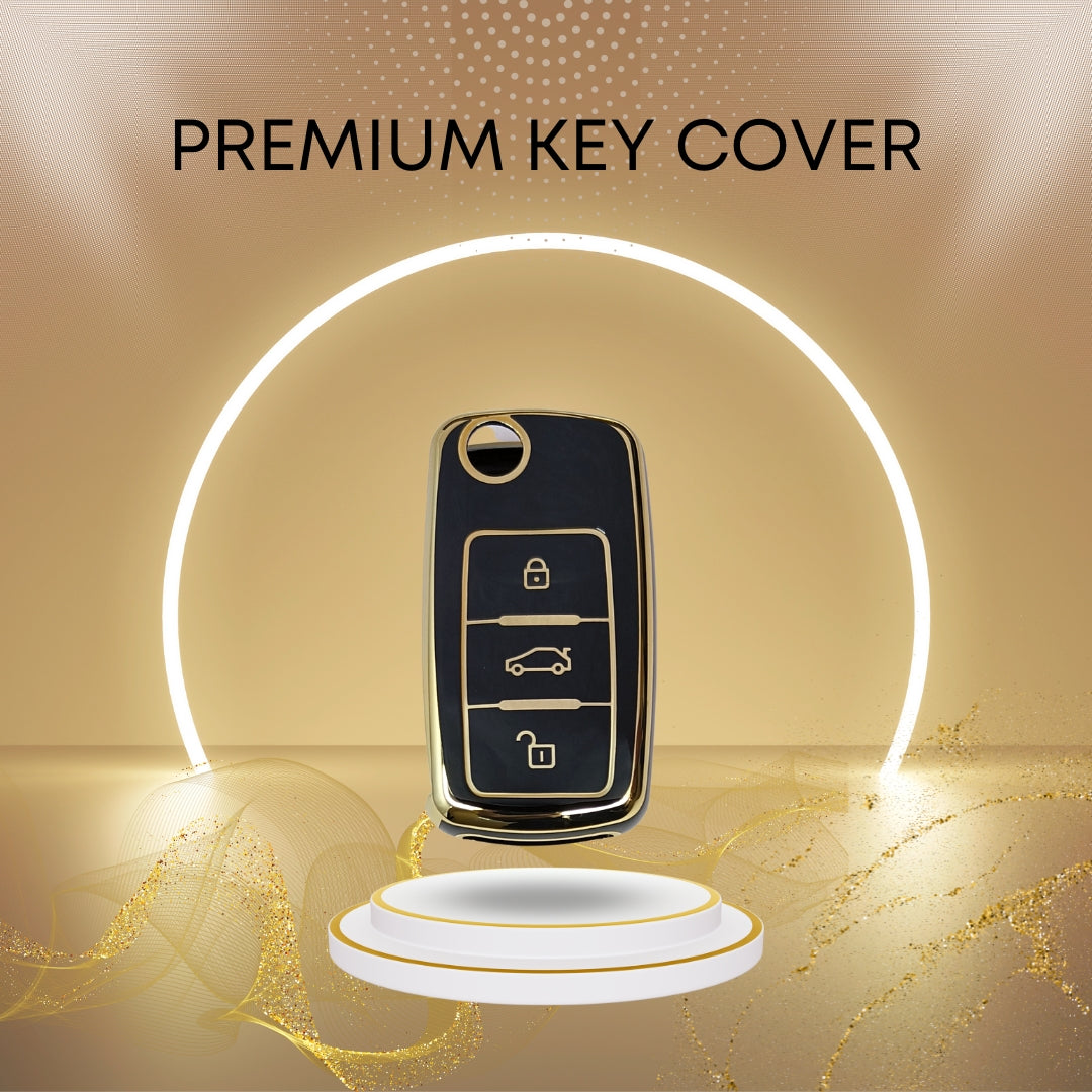 TPU Key Cover Compatible with Skoda | Volkswagen Polo | Vento | Jetta ...