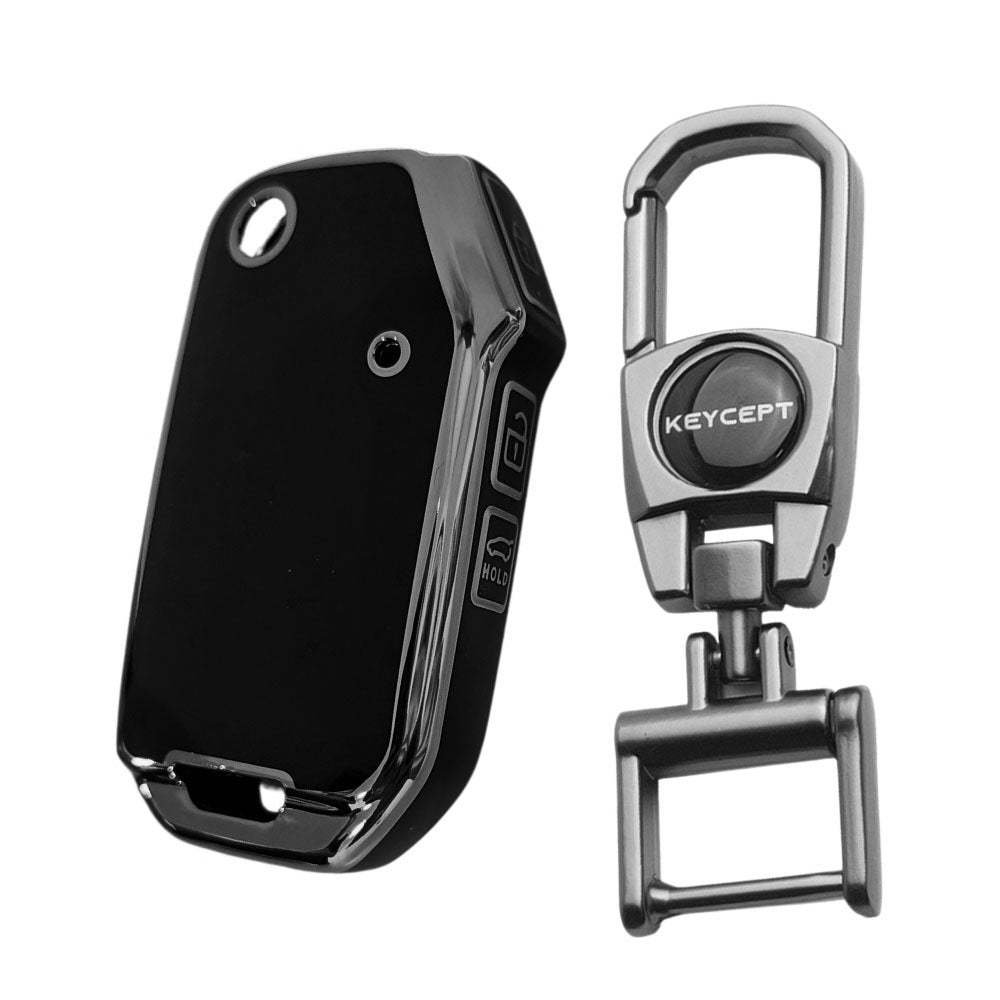 Car Key Cover for Kia 3 Button Flip Key Seltos – Keycept