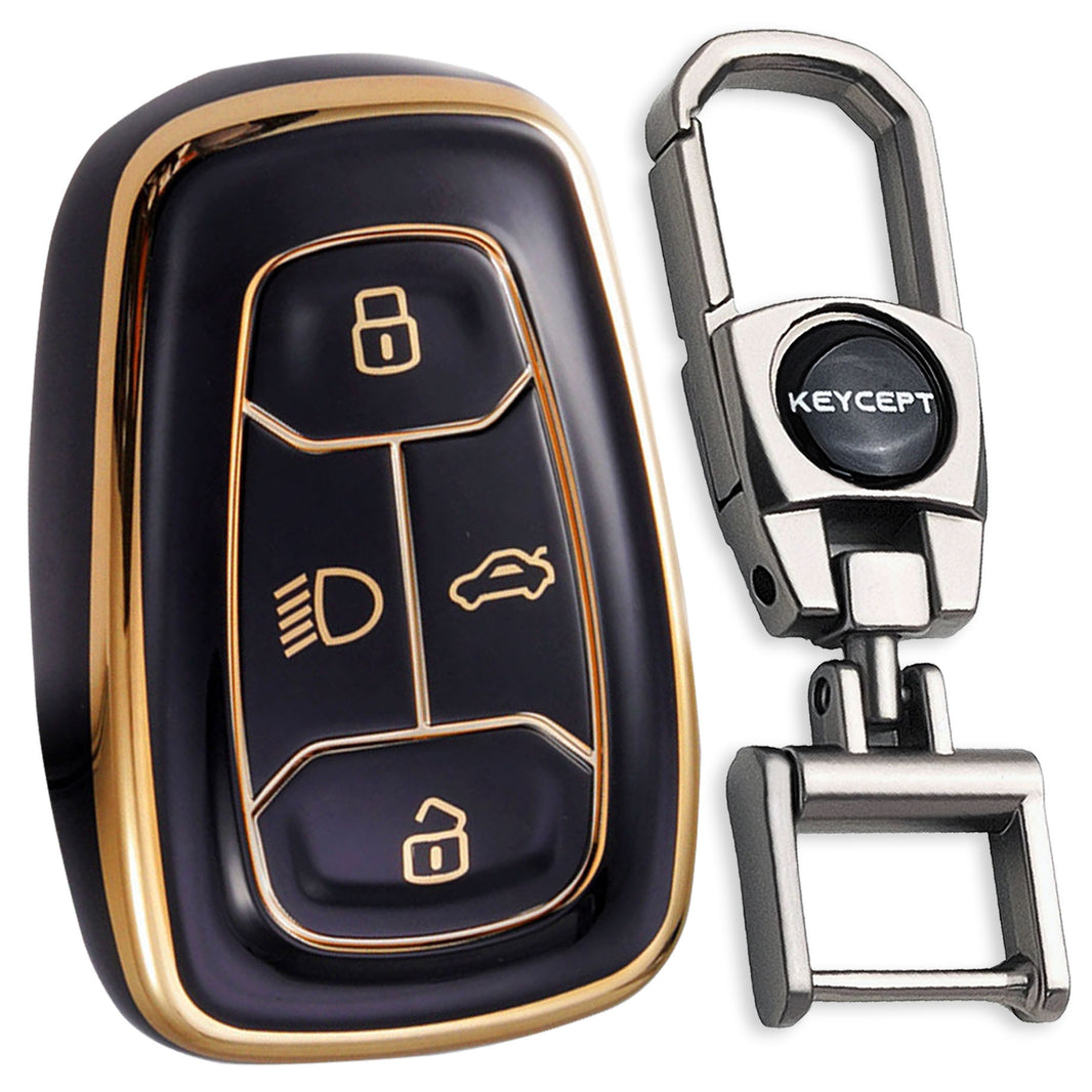 Car Key Cover for Tata 4 Button Smart Key for Nexon | Harrier | Safari ...