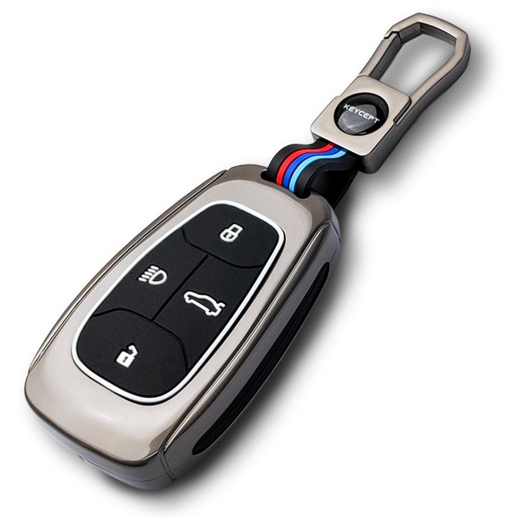Car Key Cover for Tata 4 Button Smart Key for Nexon | Harrier | Safari ...