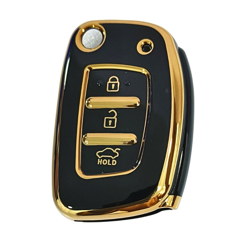 Car Key Cover for Hyundai 3 Button Flip Key Creta Flat Blade – Keycept