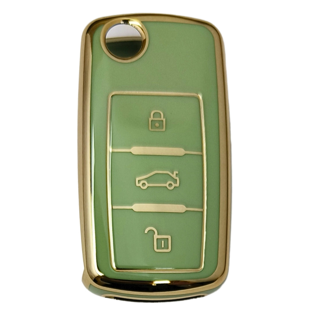 TPU Key Cover Compatible with Skoda | Volkswagen Polo | Vento | Jetta ...